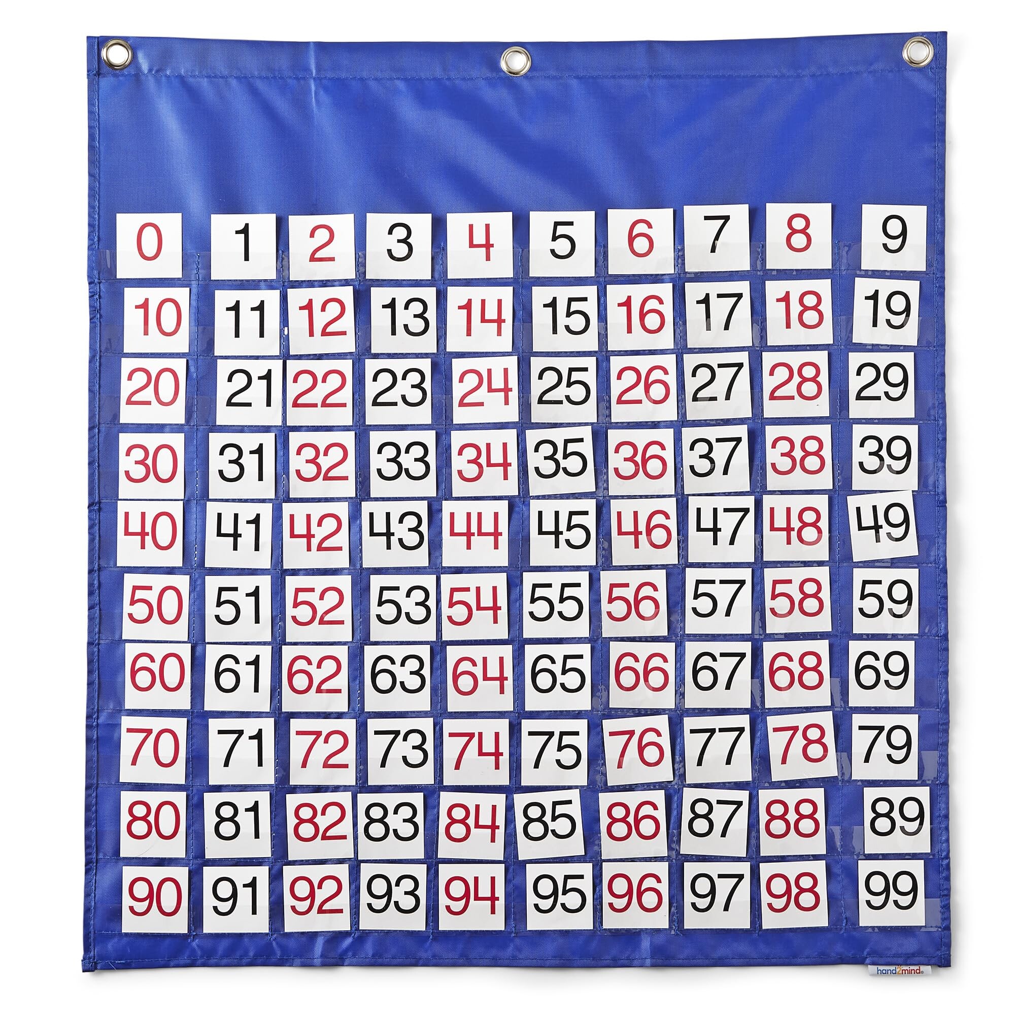 hand2mind Hundred Number Wall Chart 100s Chart for Classroom Skip ...