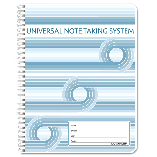BookFactory Universal Note Taking System Cornell Notes / NoteTaking ...