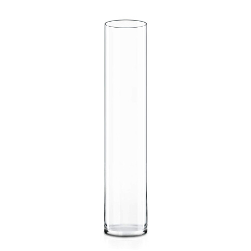 CYS Excel Clear Glass Cylinder Vase H:24 D:4 | Multiple Size Choices ...