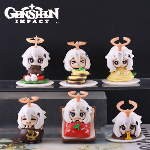 (C 6kpl) 6kpl/setti Genshin Impact Anime Figuuripeli Sarjakuva Eetteri ...