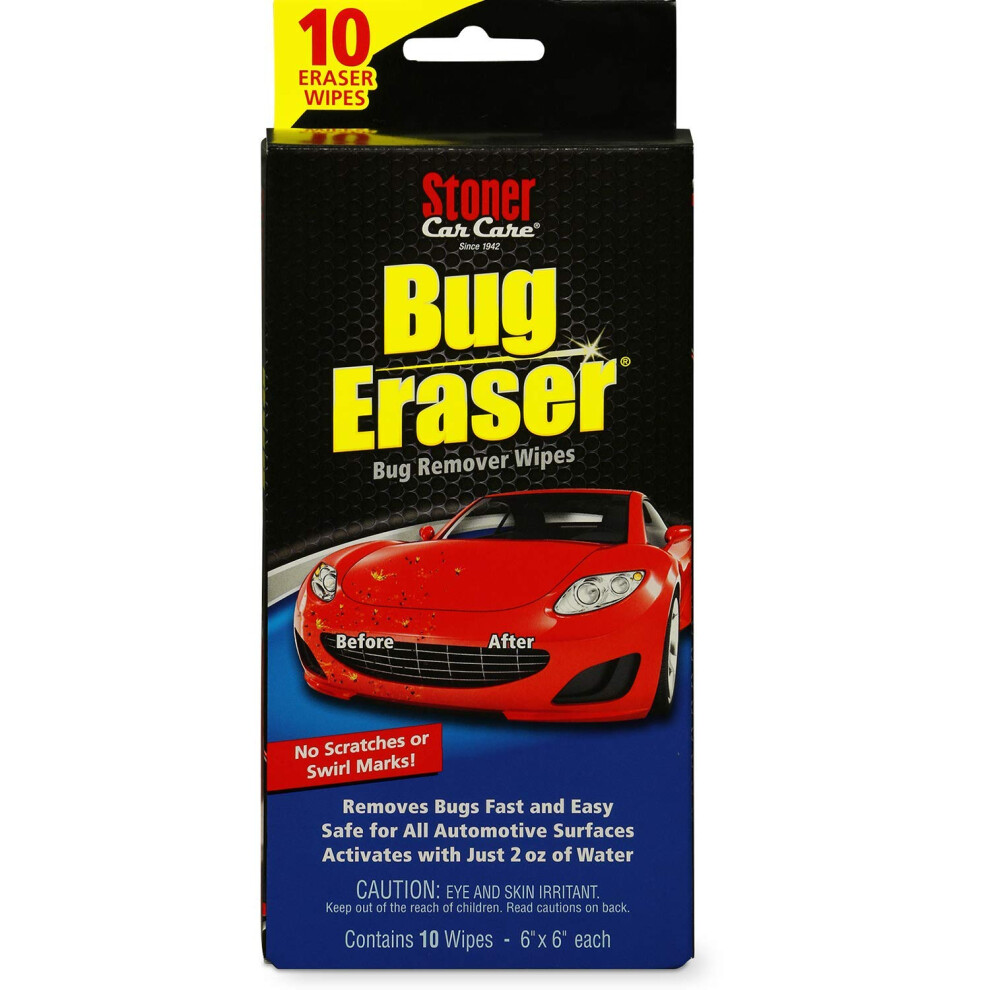 Toallitas limpiadoras para autos Stoner Car Care 95401 Bug Eraser ...
