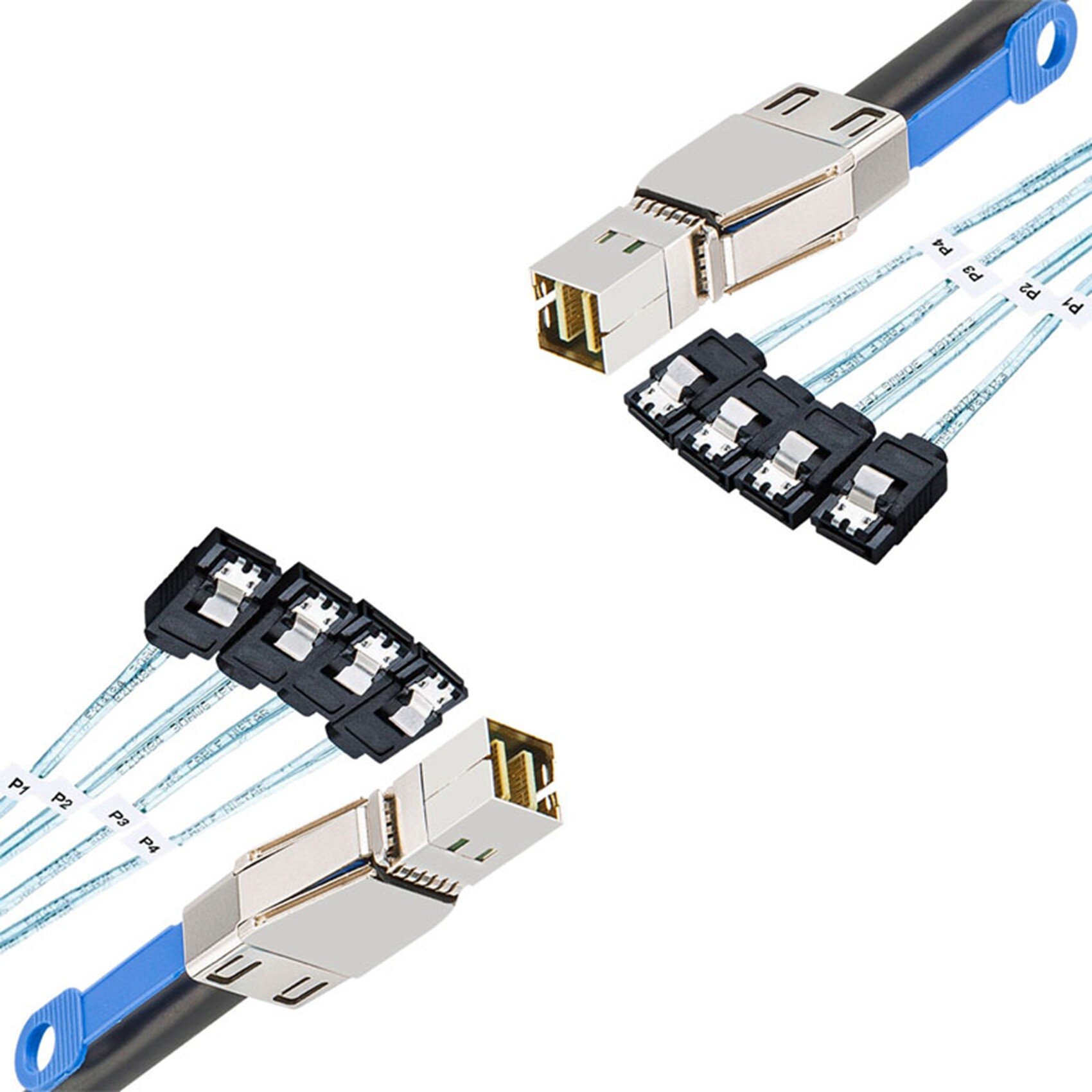 Kábel Mini SAS HD SFF-8644 na 4 x SATA 7-pinový pevný disk 12 Gbps pre server on OnBuy