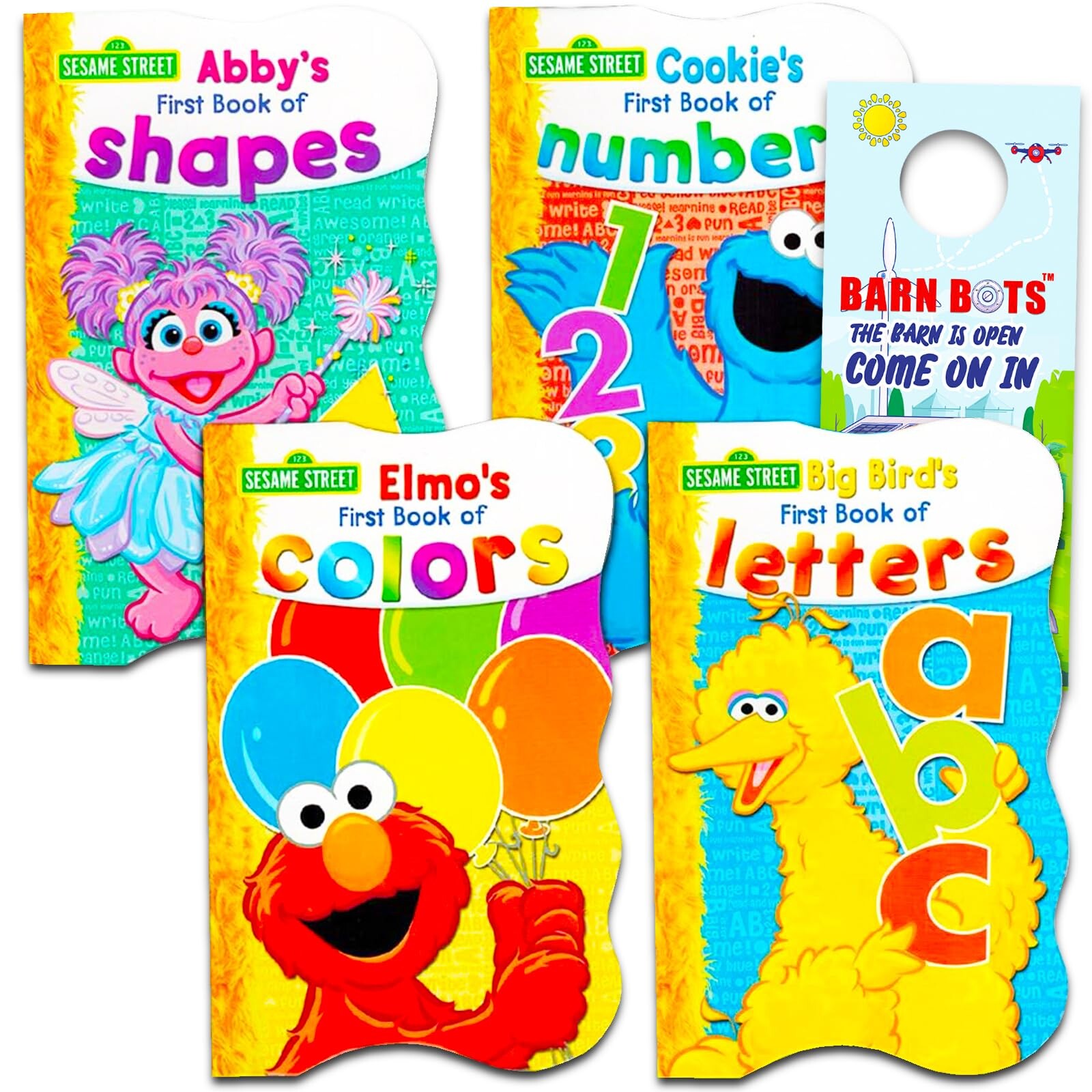 Sesame Street First Books Series; BIG Bird's Letters Abby's Shapes Elmo ...