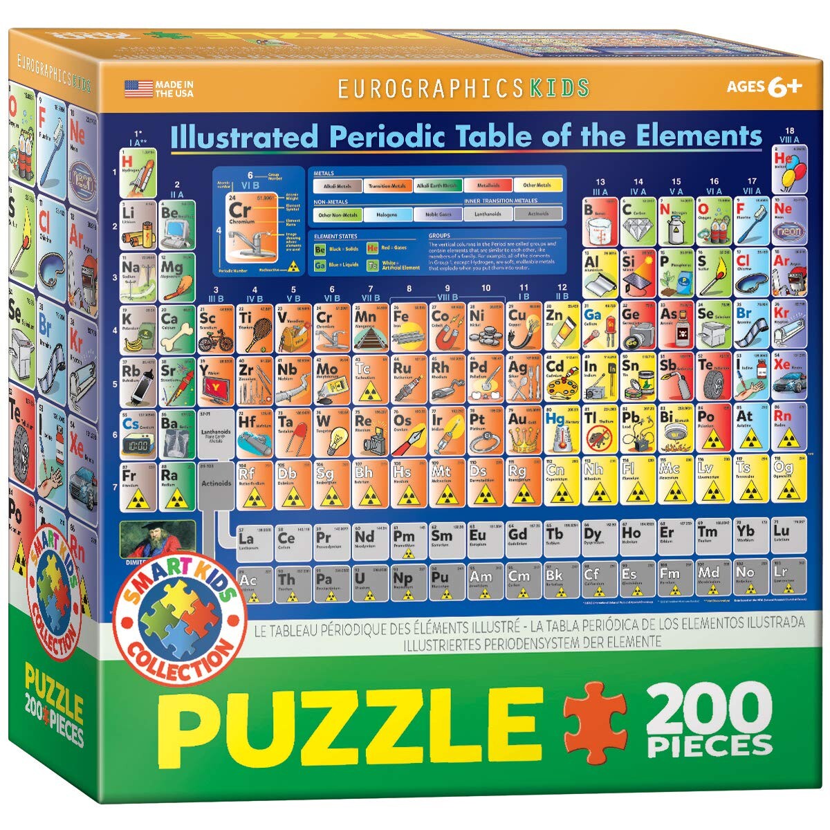 EuroGraphics Periodic Table of Elements Jigsaw Puzzle (200-Piece) on OnBuy