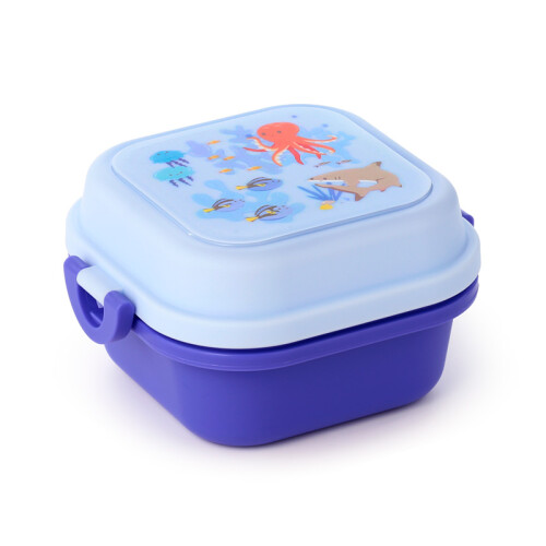 Bento Clip Lock Snack Lunch Box - Mariniverse Sealife Themed Gifts on OnBuy
