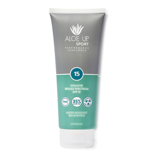 Aloe Up Sport Sunscreen Lotion SPF 15 - Broad Spectrum UVA/UVB ...