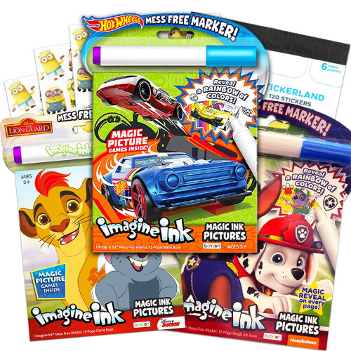 El paquete Imagine Ink incluye 3 libros para colorear sin ensuciar ...