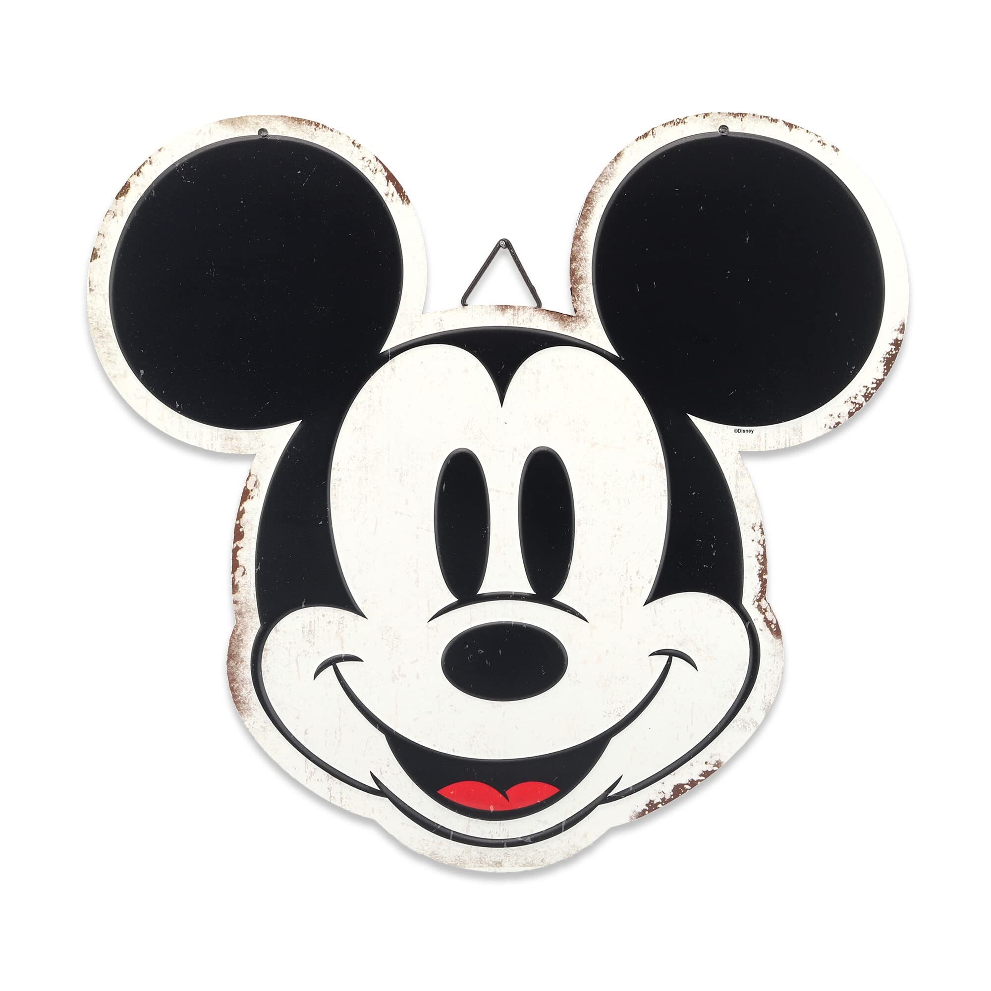 Disney Mickey Mouse Head Distressed Metal Wall Art - Vintage Mickey ...