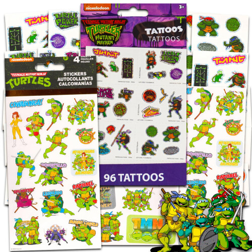 TMNT Teenage Mutant Ninja Turtles Stickers en Tattoos Superset ~ Bundel ...