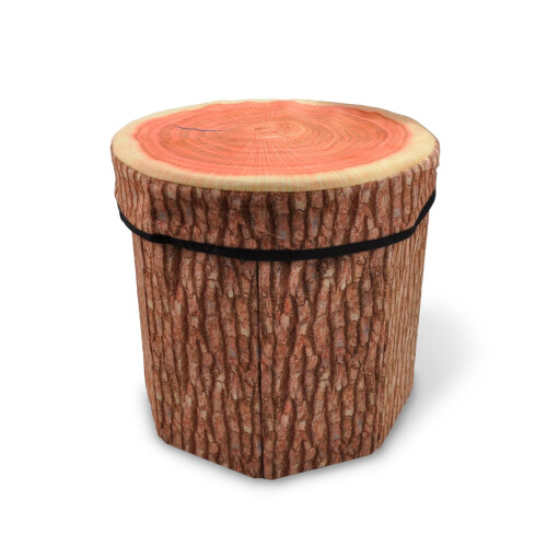 CHEFAN Fruit Storage Stool Ottoman Tree Stump Stool Cute Folding ...