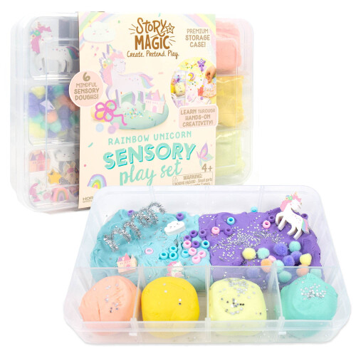 Story Magic Rainbow Unicorn Sensory Play Set Build Cognitive ...