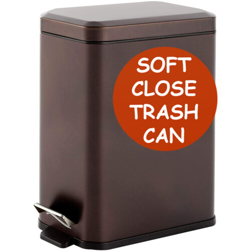 Homie Soft Close Slim Trash Can 3,2 gallons avec une doublure de ...