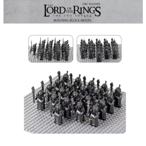(21PCS Uruk-hai -C) 21PCS Lord Of The Rings Minifigures Fit Lego Toys on OnBuy