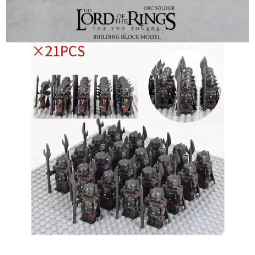 (21PCS Uruk-hai -K) 21PCS Lord Of The Rings Minifigures Fit Lego Toys on OnBuy