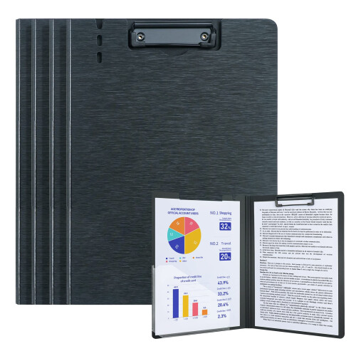 A4 Clipboard Folder 5 Pack Foldable Clipboards with Pocket Clip Board ...