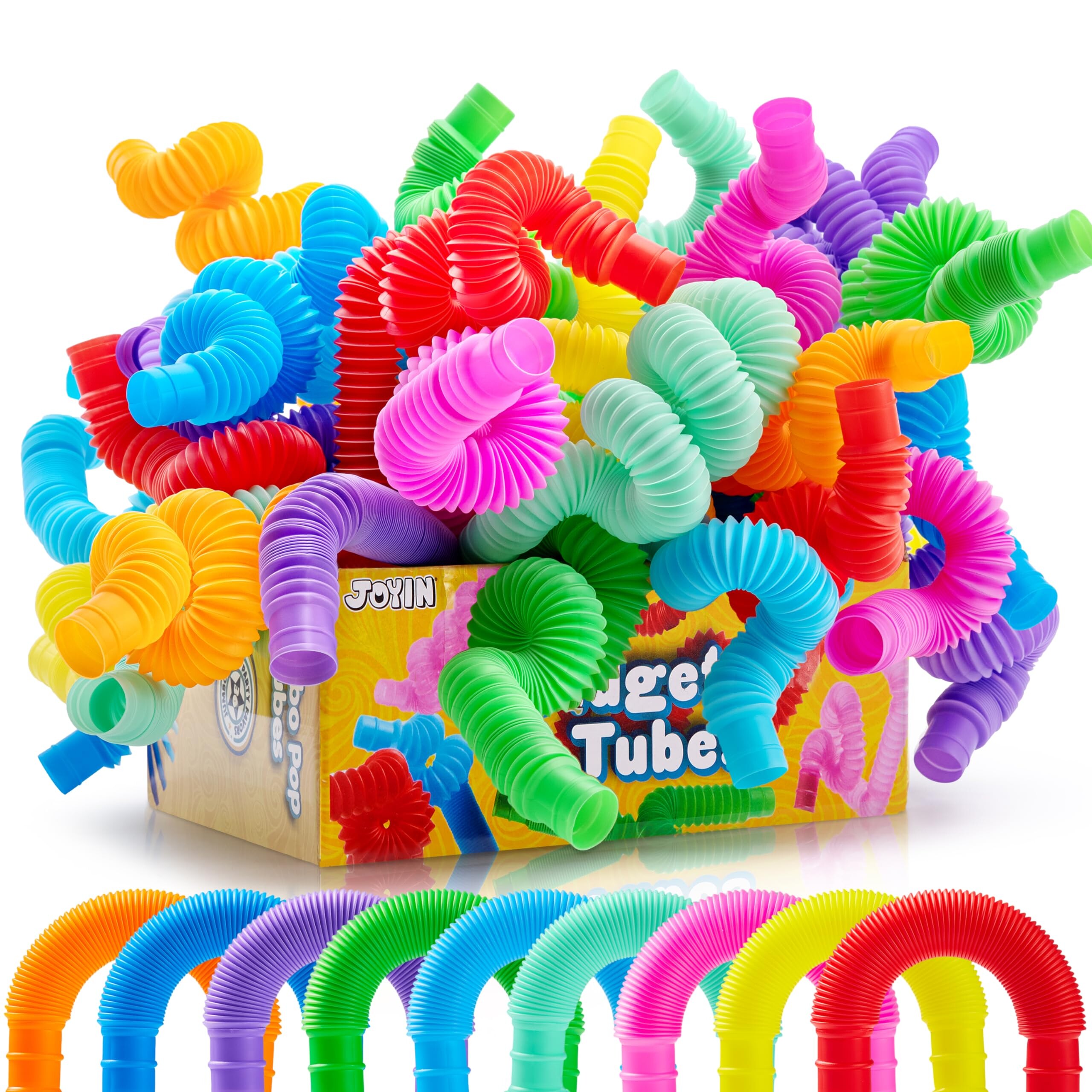 JOYIN 9er-Pack Pop Tubes, sensorisches Spielzeug (gross), Fidget Tubes ...