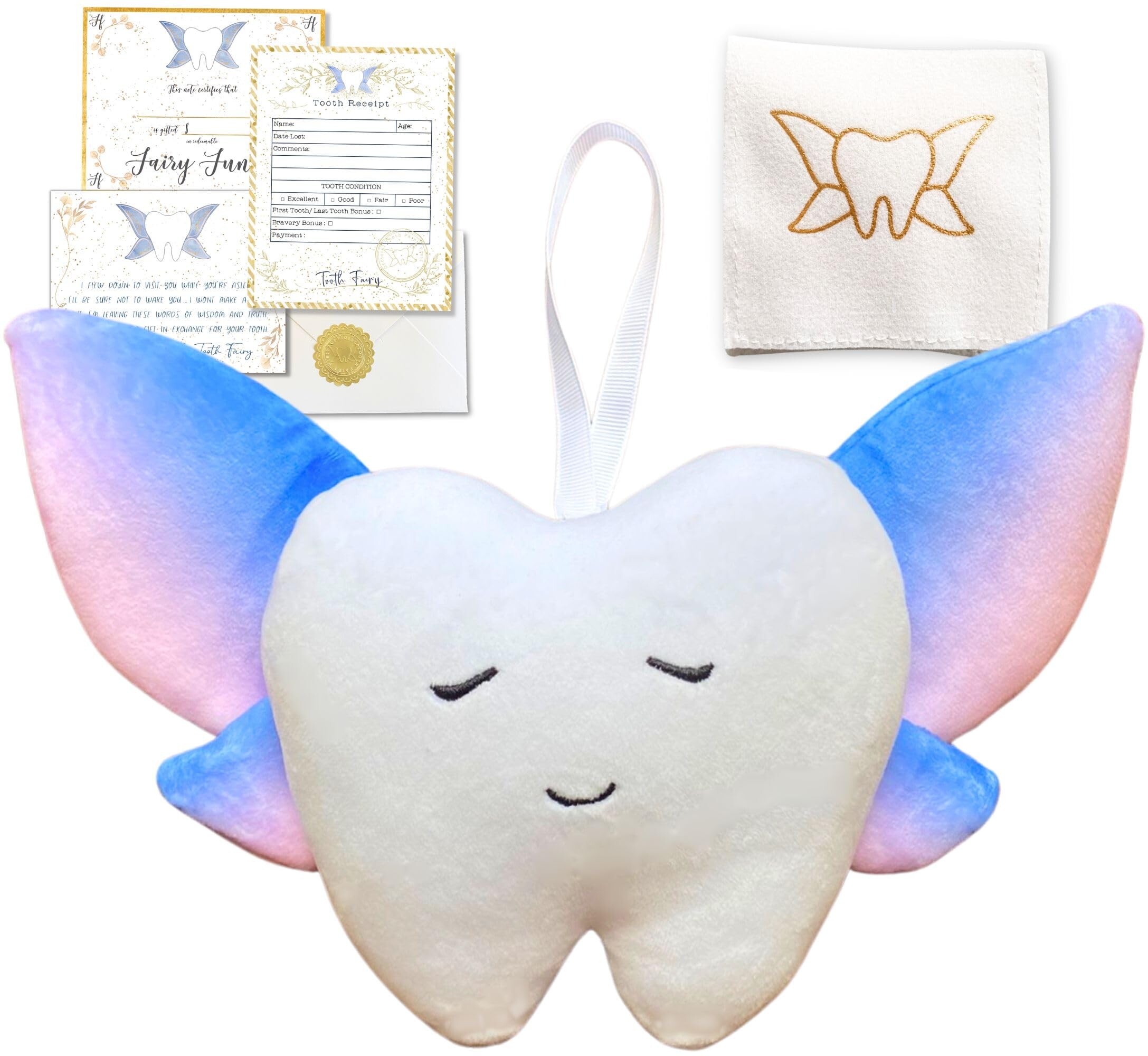 20 Moments of Tooth Squishie Tooth Fairy Pillow with Pocket and Poem to ...