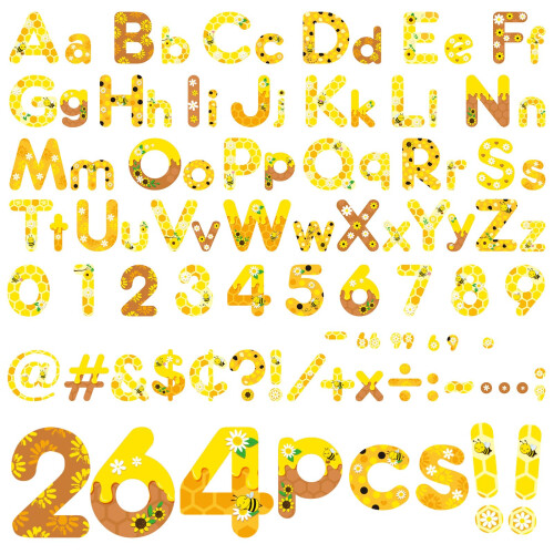 HIQINLUG 264 PCS Bulletin Board Letters Set Bulletin Board Letters ...