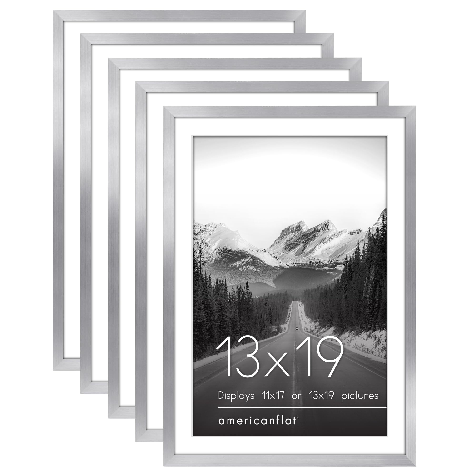 Cadre photo Americanflat 13x19 avec plexiglas poli - Lot de 5 ...