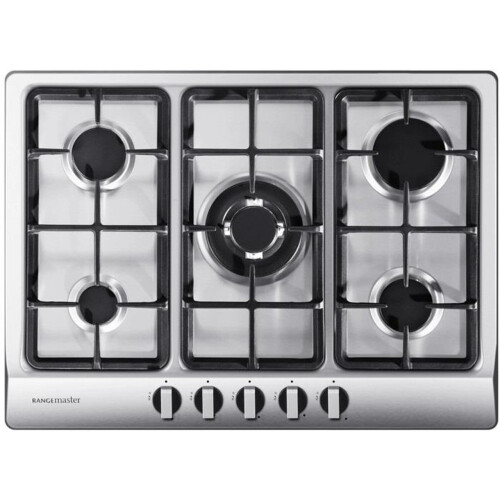 Rangemaster RMB70HPNGSS 70cm 5 Gas Burner Gas Hob - Stainless Steel on ...