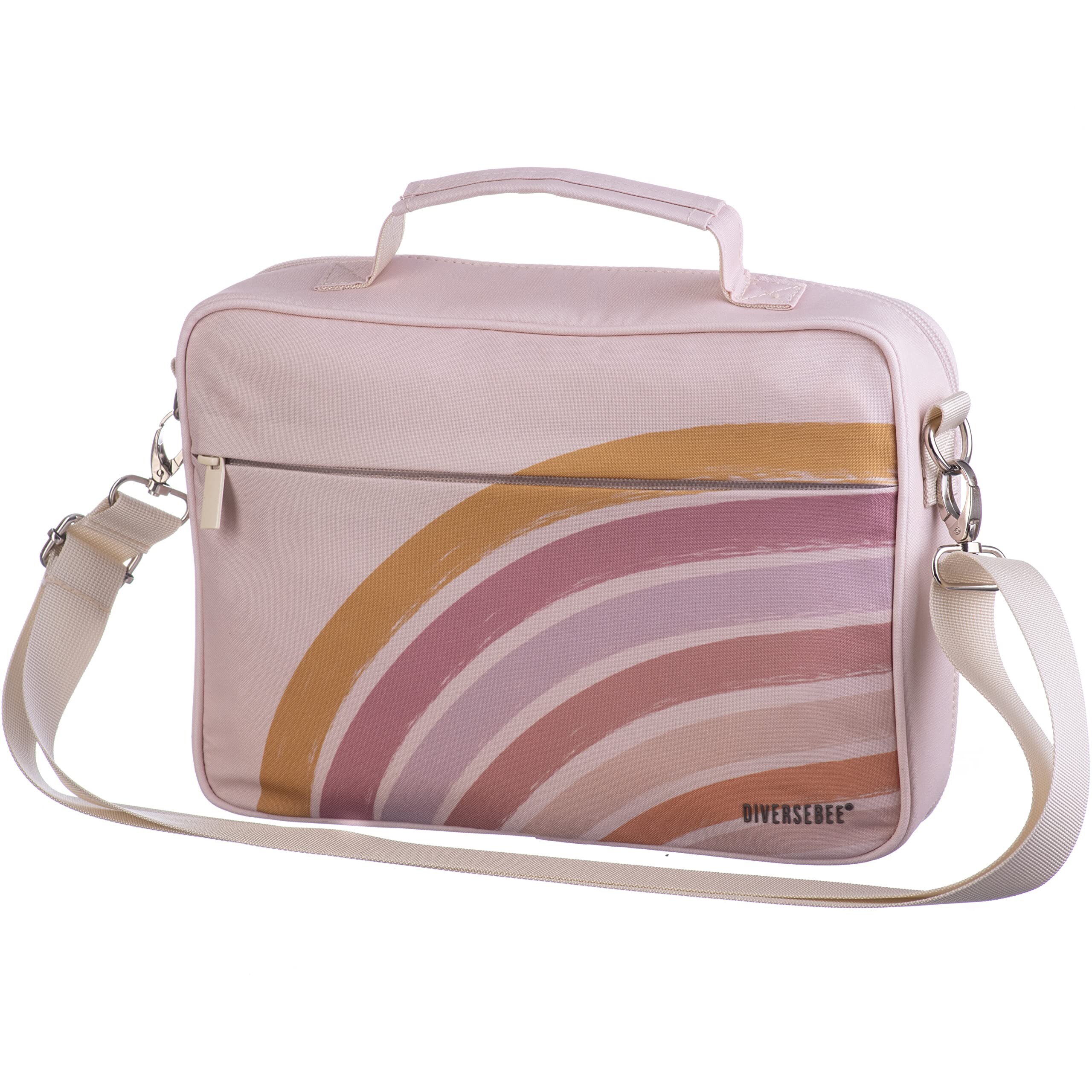 DiverseBee Large Bible Cover with Handles and Shoulder Strap Zippered ...