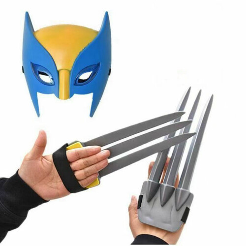 (Mask+Claw) Wolverine X-men Hero Cosplay Mask Claw Clothes Kids Xmas ...