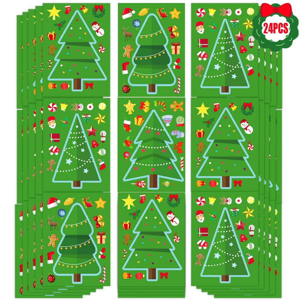 Happy Storm Christmas Tree Stithers for Kids 24 Hojas Haga una ...