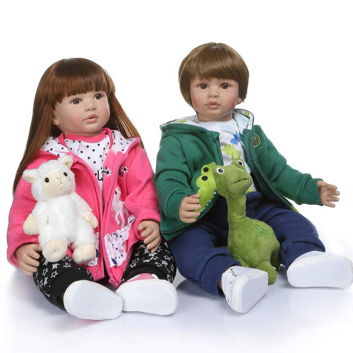 iCradle Realistic Looking 24inch 60cm Reborn Toddler Fridolin Soft ...