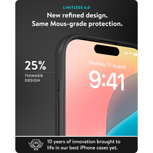 Mous for iPhone 16 Pro Max Case MagSafe Compatible - Limitless 6.0 ...