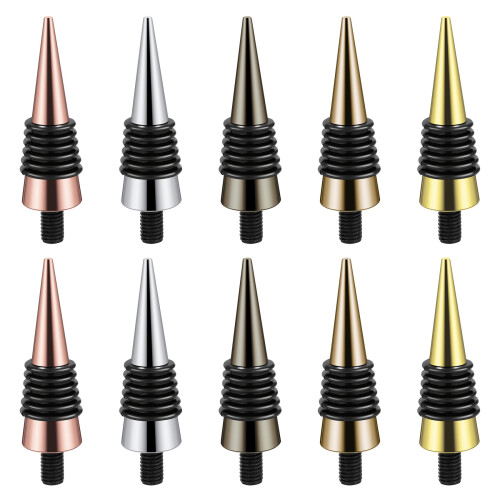 Lot de 10 bouchons de bouteille vierges avec tige filetée et inserts ...