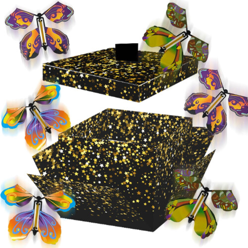 Wueuru Flying Butterfly Surprise Box Exploding Gifts Box With