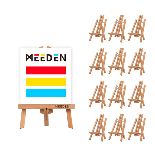 MEEDEN 12 inch kleine tafel-ezel: 12-pack beukenhouten ezel voor ...
