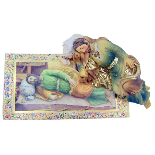 Estatua del Santo Patr n de Resina Pintada a Mano, Estatua Cat lica de San Jos Durmiente con ...