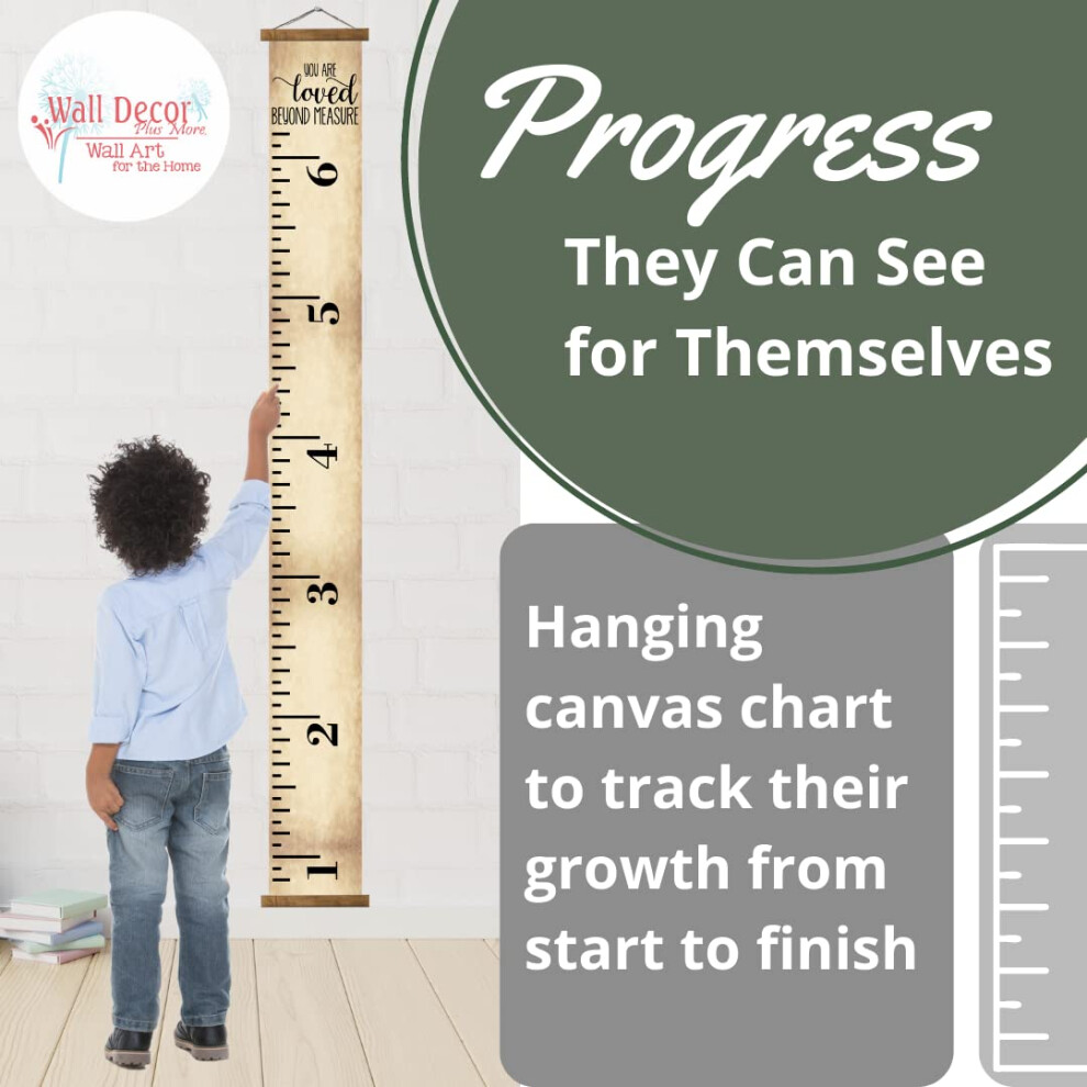 Canvas Growth Chart for Wall Nursery Decor - Gender Neutral Growth ...