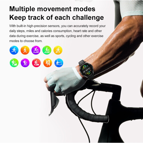 Reloj inteligente con ECG y llamadas Bluetooth 1.43 (marrón) on OnBuy