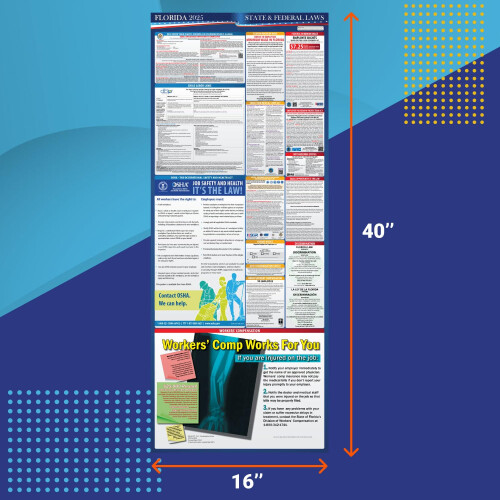 2025 Florida State and Federal Labor Law Poster - OSHA Workplace ...