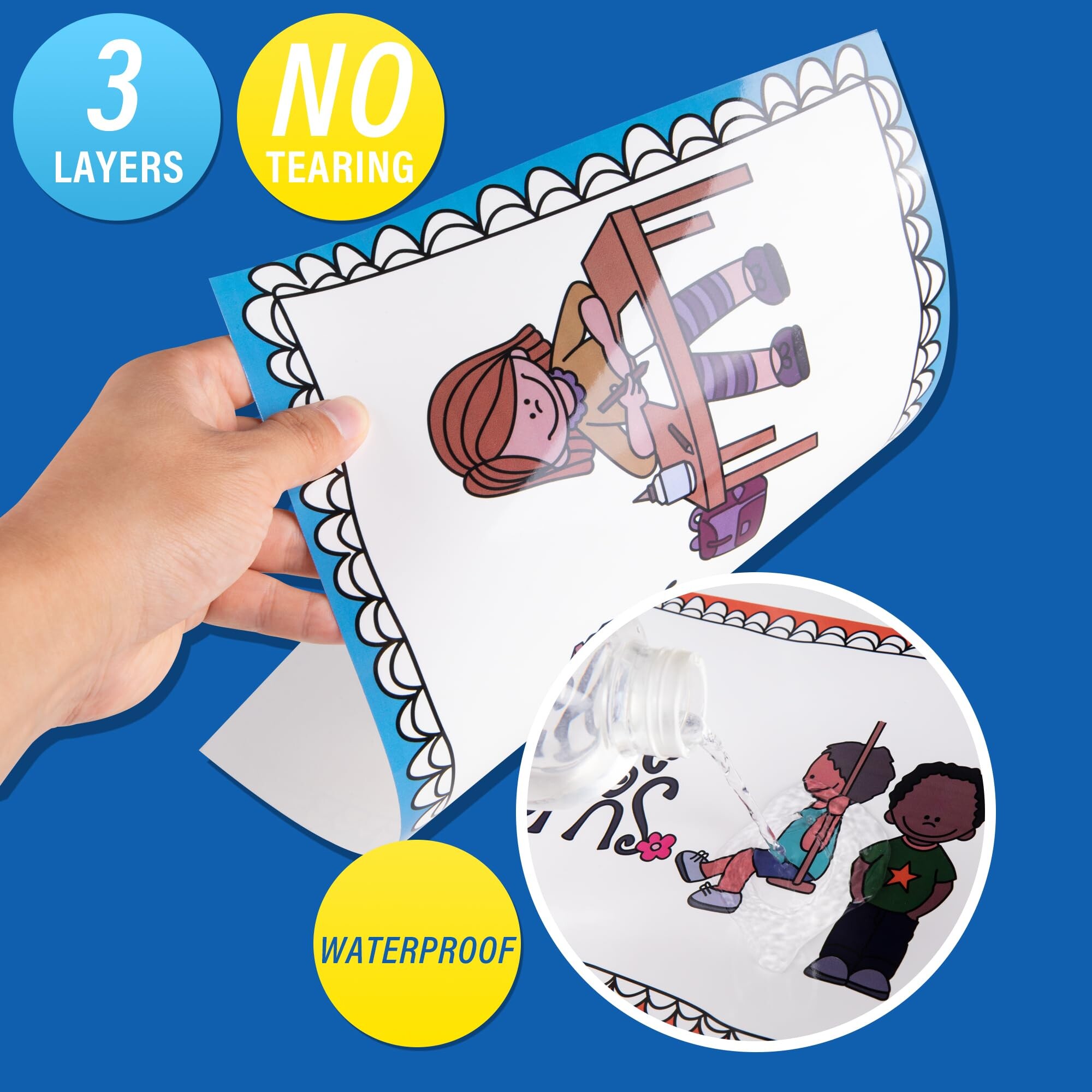 Alpurple 9 Pcs A4 Classroom Rules Posters- Preschool Class Rules Poster ...