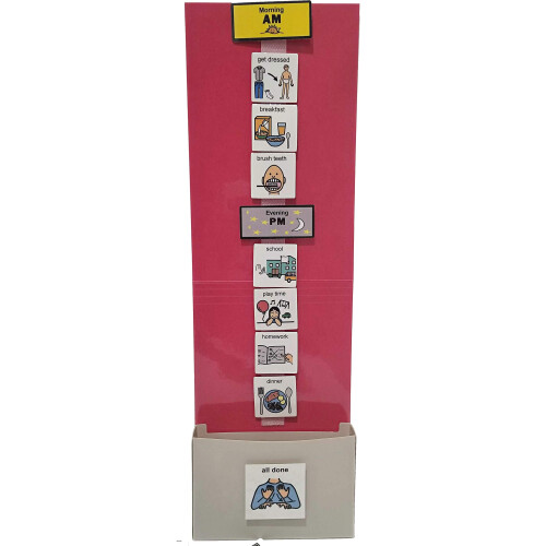 1-Strip Daily Visual Schedule Calendar Chart - Kit Includes 60 Home ...