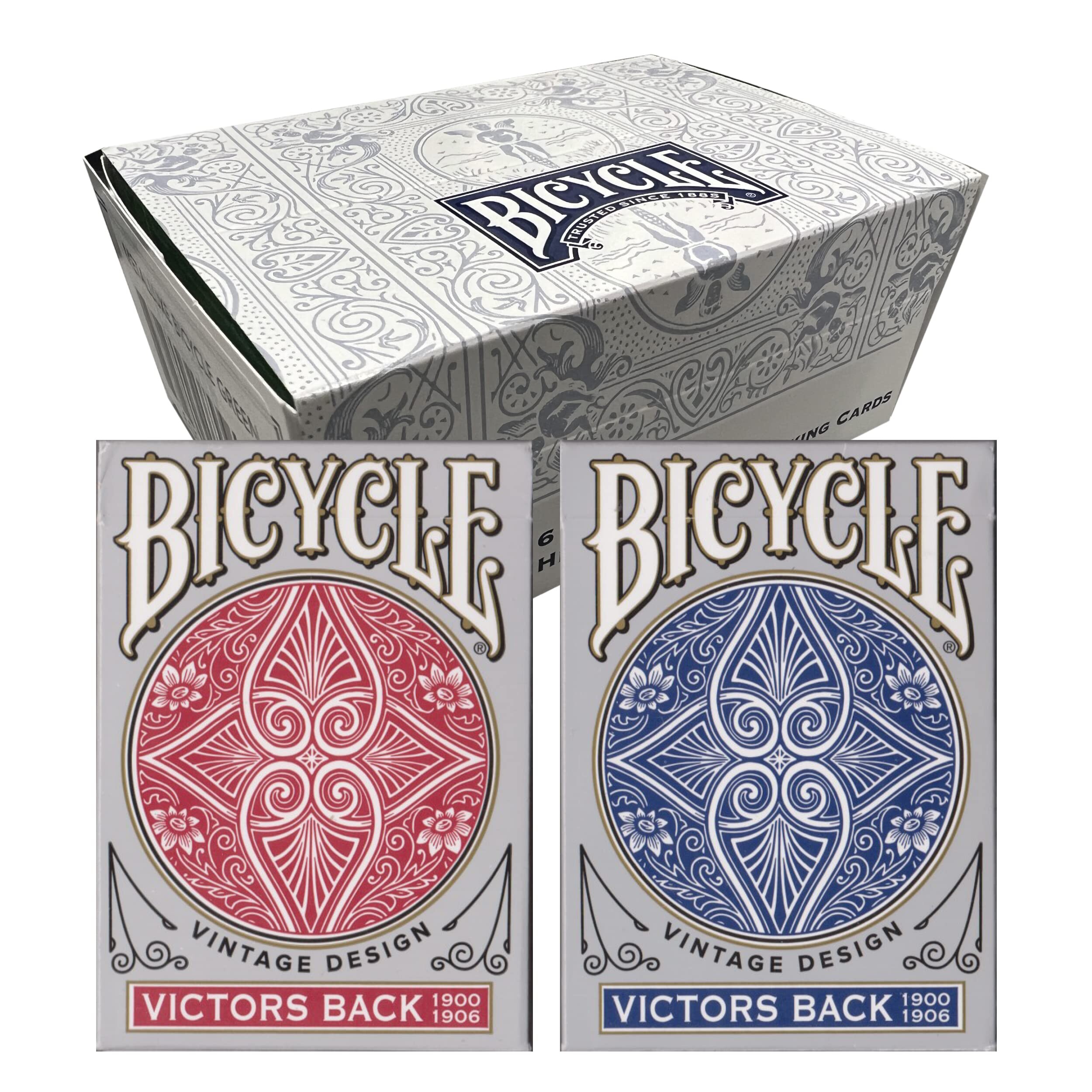 Bicycle Playing Cards 6 Decks Victors Back Bulk Bundle | 3 Red Decks 3 Blue Decks on OnBuy