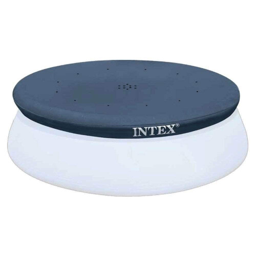 Intex 28021E Pool Cover: For 10ft Round Easy Set Pools - Includes Rope ...