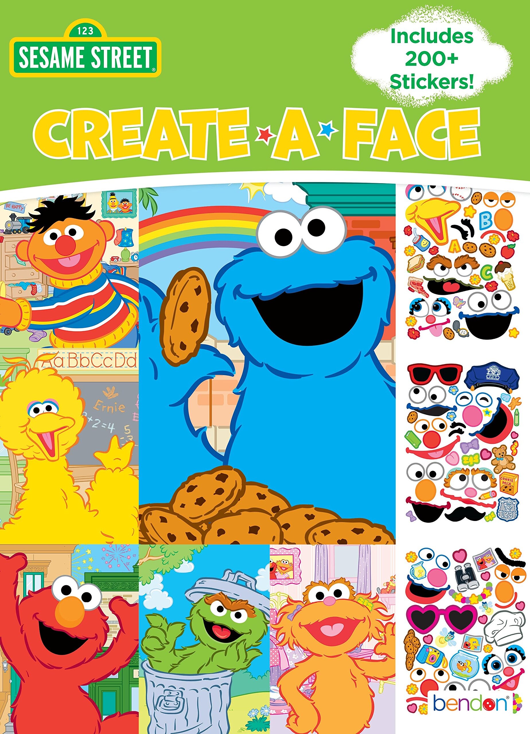 Sesame Street Create-A-Face Sticker Pad | Sesame Street Stickers & Pad ...