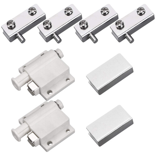 UFURMATE Glass Hinge Set 2 Set Adjustable Frameless Glass Door Pivot ...