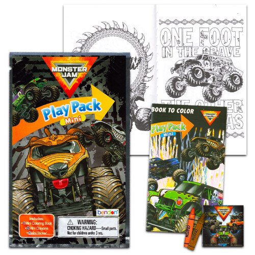 Monster Jam Mini Party Favors Set for Kids - Bundle with 24 Mini ...