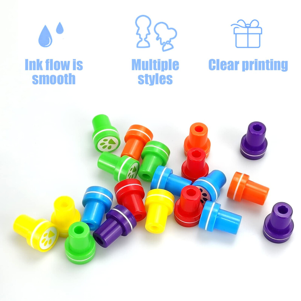 Dog Paw Stamp for Kid 36pc Paw Print Stampers Self Inking Stamps ...