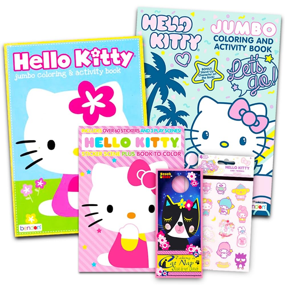 Coffret de coloriage Hello Kitty - Lot de 2 cahiers d'activit s Hello ...
