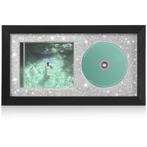 TAYRTVO CD Display Frame for CD Case and Discs with Solid Wood Wall ...