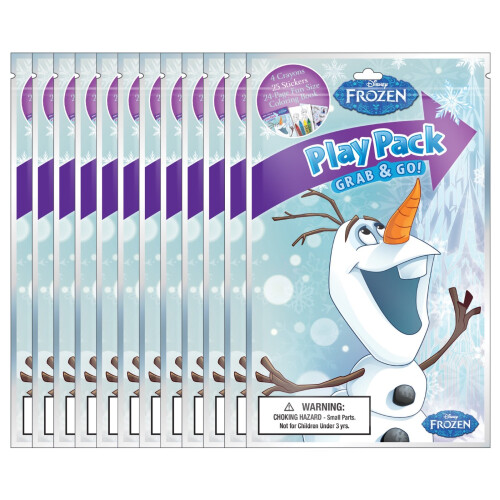 Bendon Frozen Olaf Grab & Go Play Packs 12-Pack inclui 4 giz de cera 1 ...