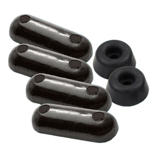 Merriway BH04471 (6 Pcs) Toilet WC Seat Buffer Set 4 x 60 mm (2.1/2 ...