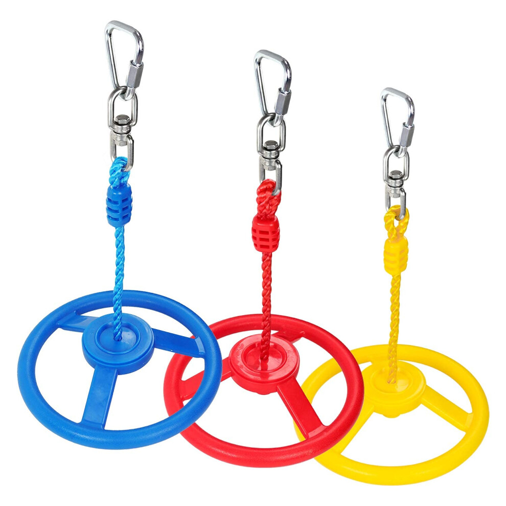 Rainbow Craft 3 -Pack Ninja Wheel Hobstacle For Kids - Swing Monkey ...
