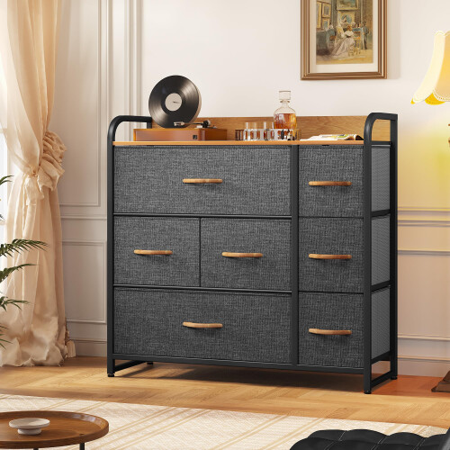 YITAHOME Dresser with 7 Drawers Storage Tower Organizer Unit for ...